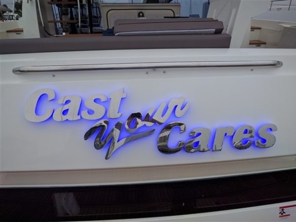 Lighted Yacht Signs & Vinyl Boat Lettering | Custom Boat Graphics